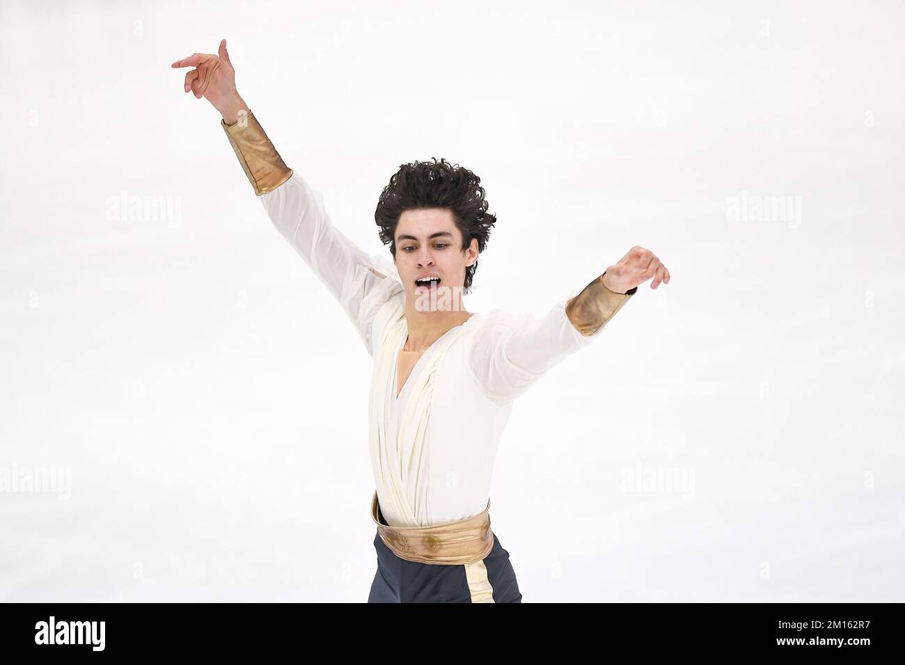 Turin, Italy. 10 December 2022. Nikolaj Memola of Italy competes in the ...