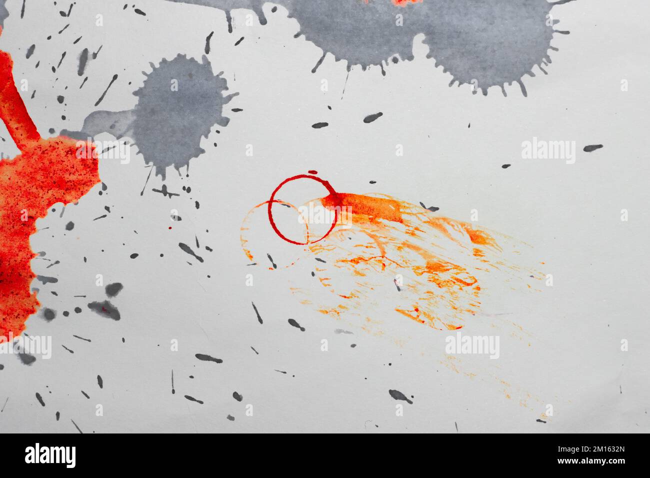 Realistic blood isolated on white background. Drops of blood and ...