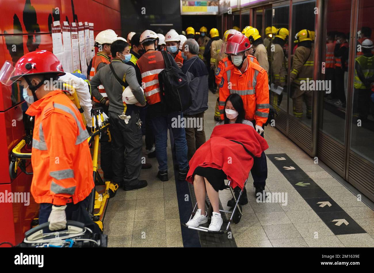 MTR emergency incidents in Tseung Kwan O MTR station. 05DEC22. SCMP ...