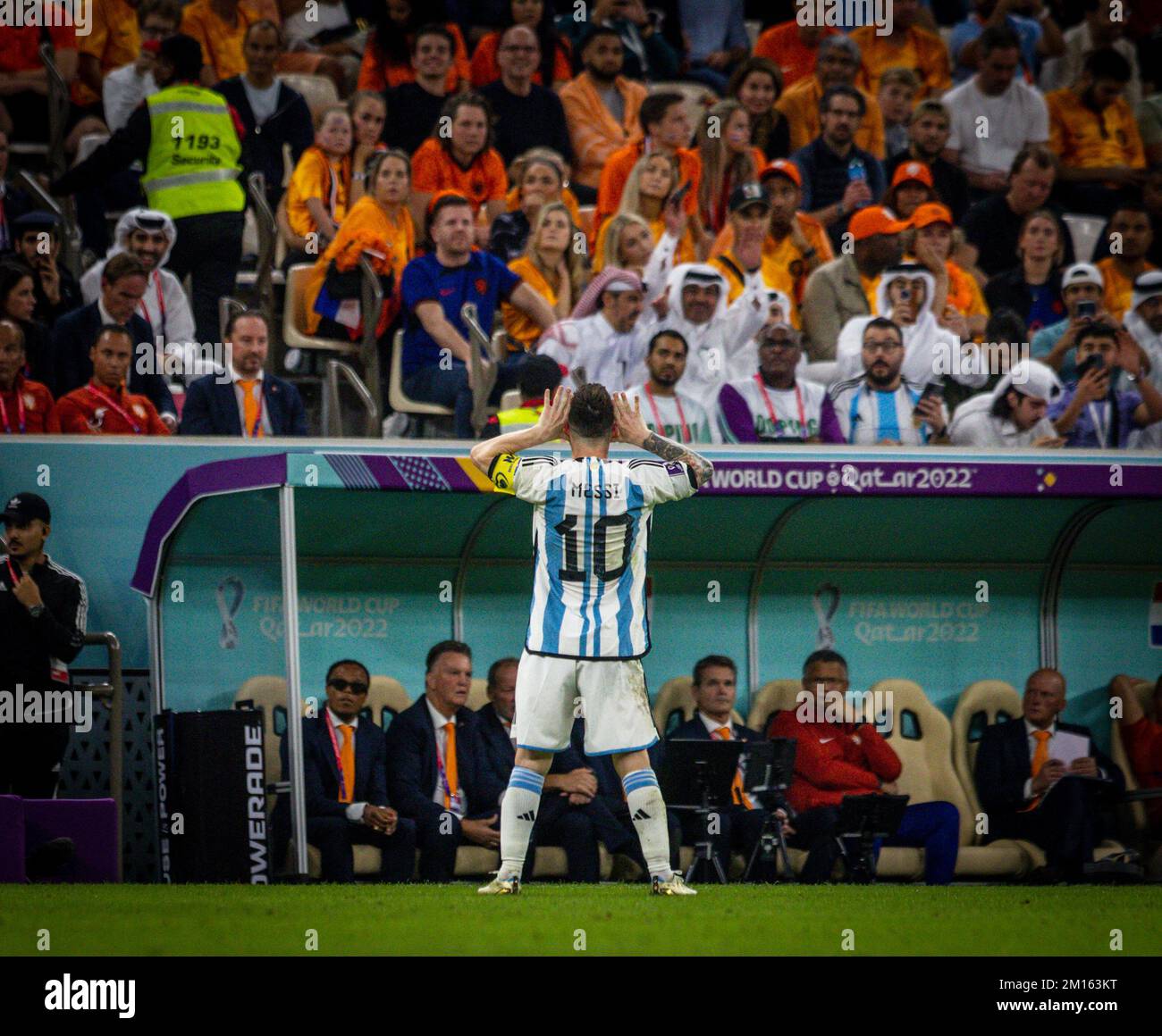 Argentina netherlands world cup 2022 messi van gaal hi-res stock ...