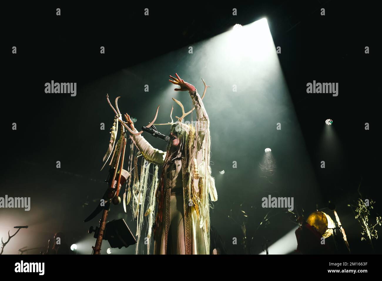 Milan, Italy. 09th Dec, 2022. Maria Franz of Heilung performs live at ...