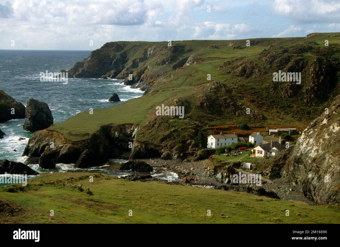 Cornwall England The Lizard Village Stock Photo - Alamy