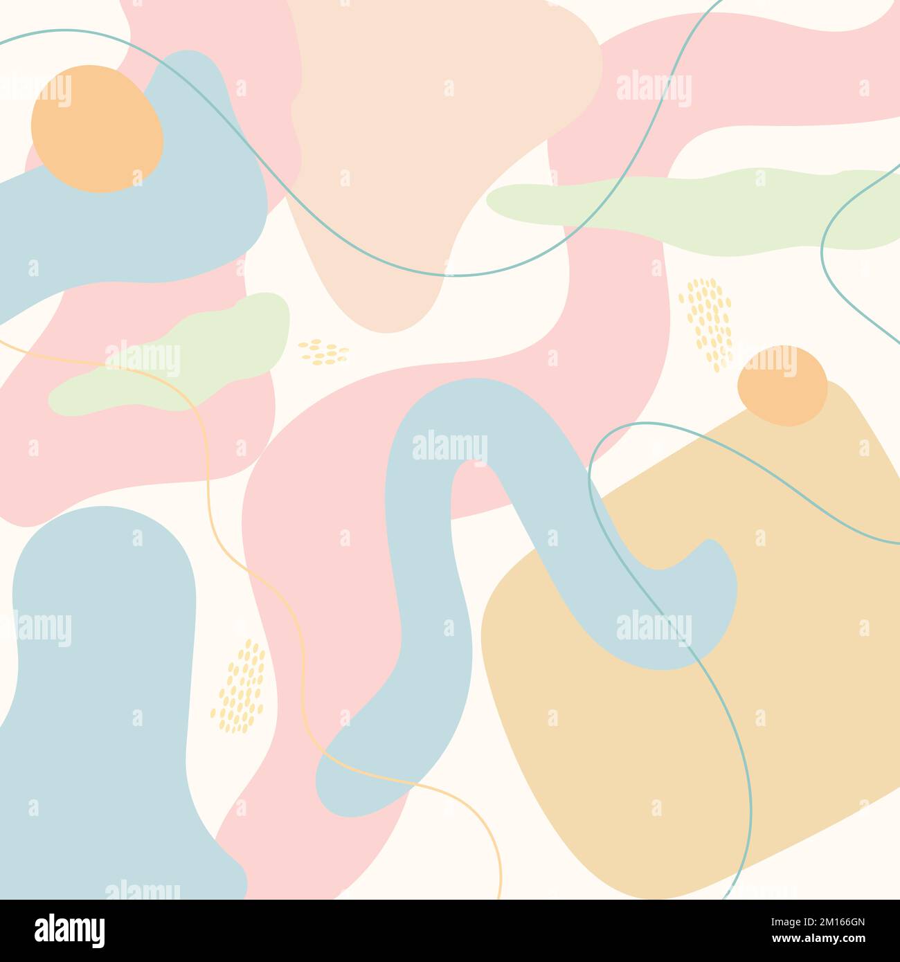 Abstract background. Pastel colors. Various abstract shapes. Smooth ...