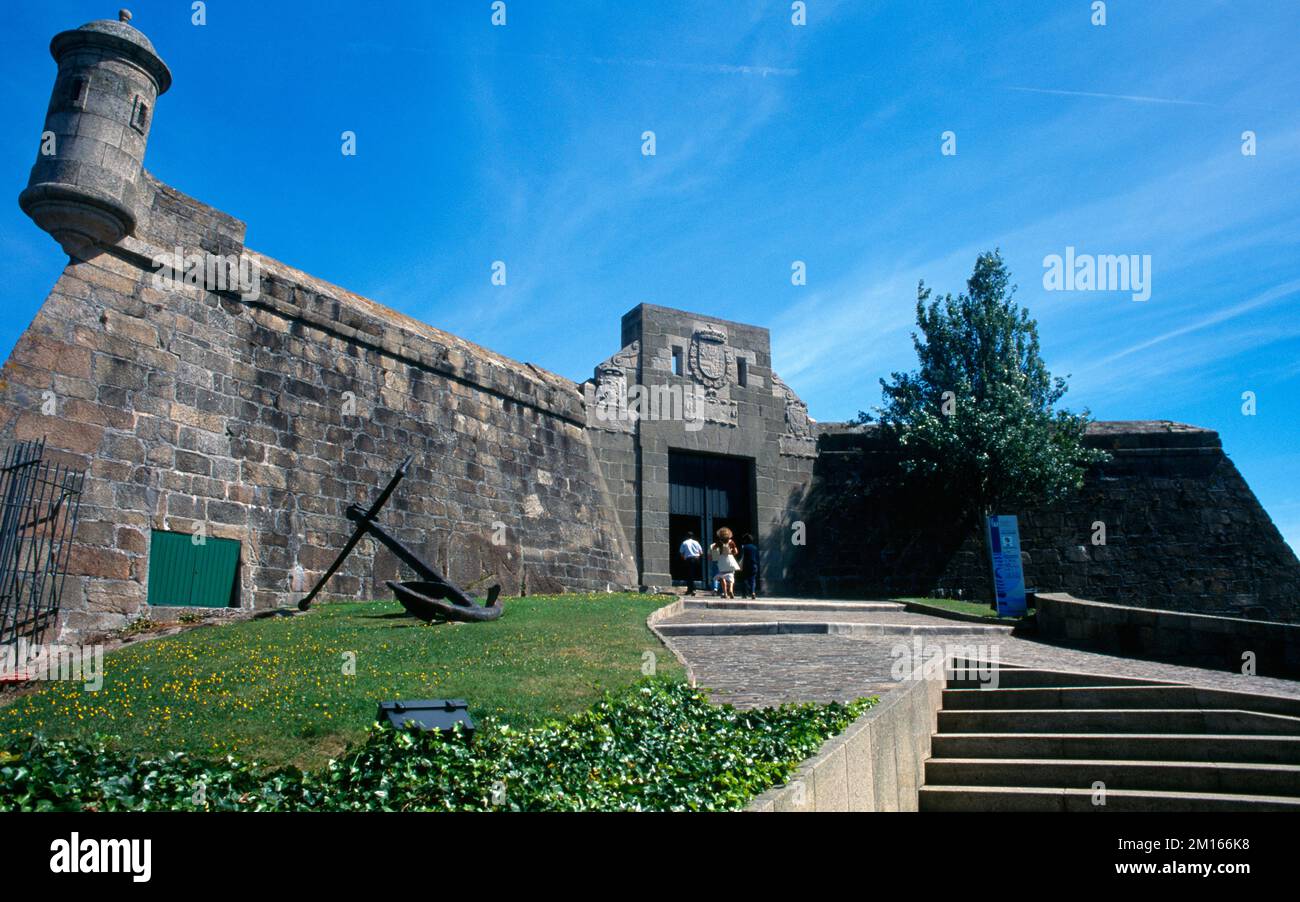 Galicia Spain La Coruna Castle Of St Anton 16th Century Fortress now ...