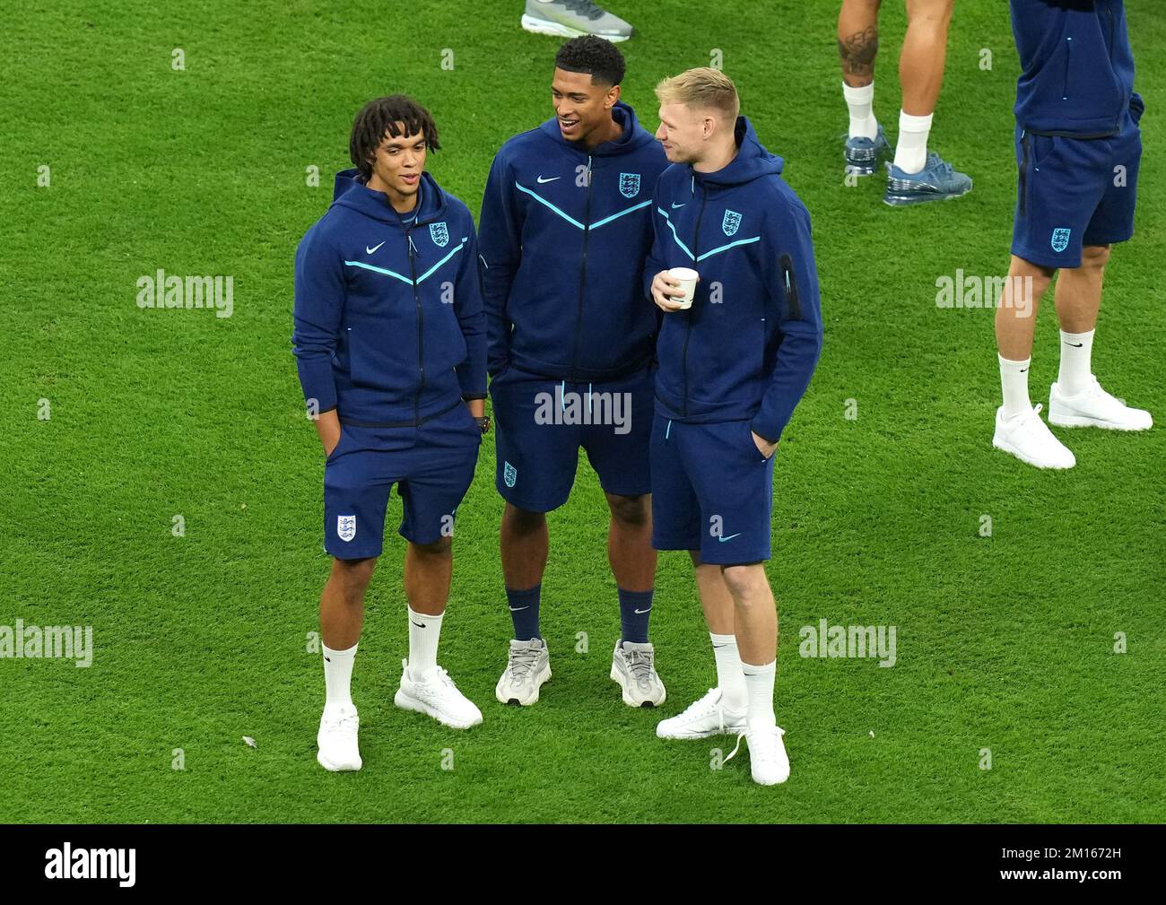 England's Trent Alexander-Arnold, Jude Bellingham and goalkeeper Aaron ...