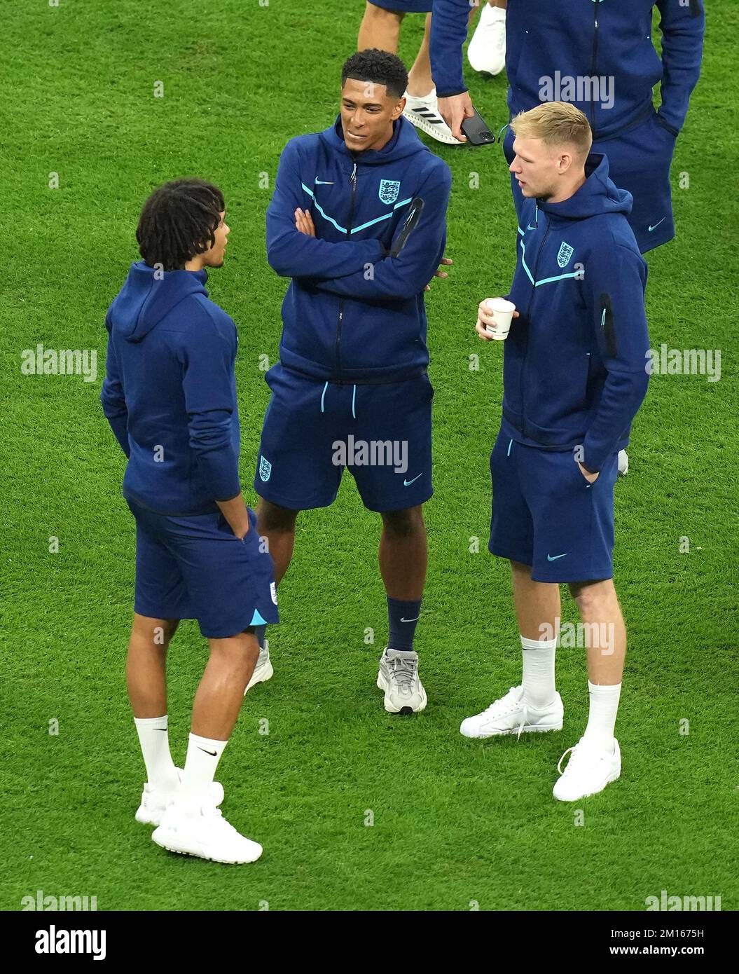 England's Trent Alexander-Arnold, Jude Bellingham and goalkeeper Aaron ...