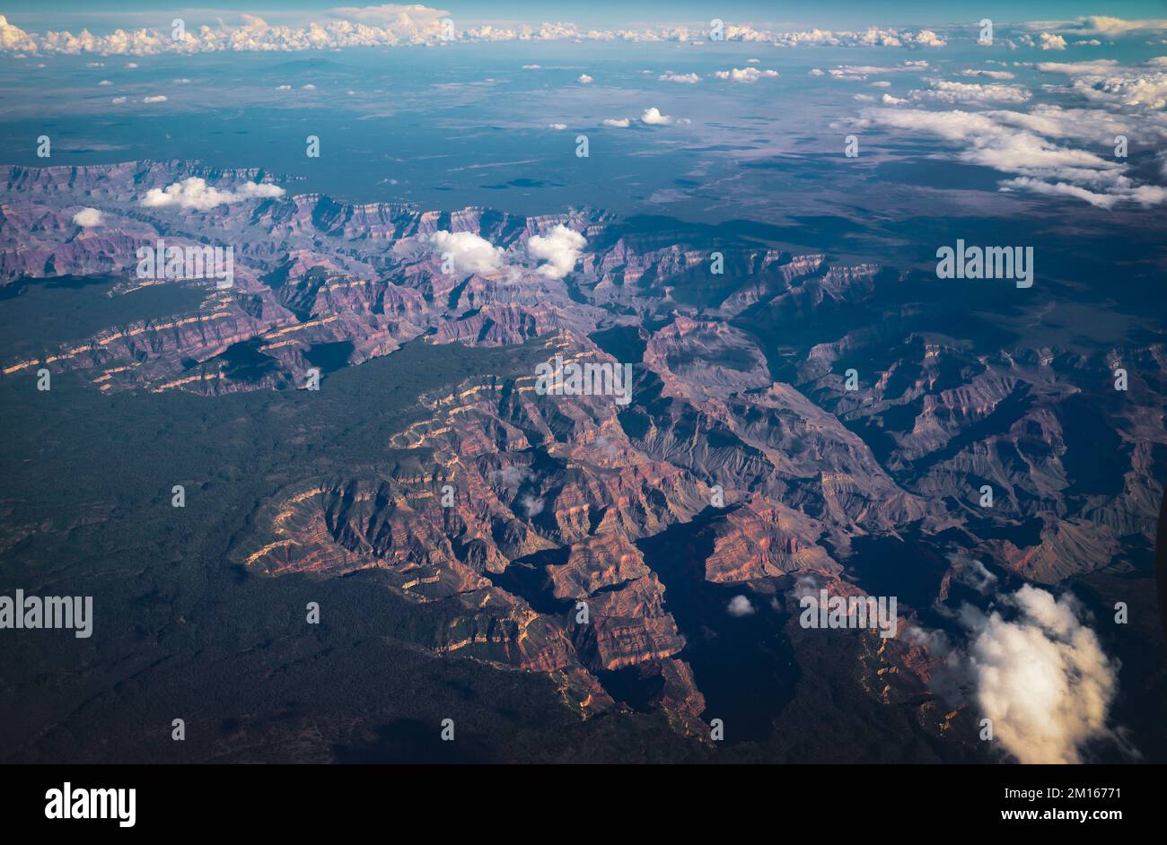 By flying to Los Angeles, you can see the sky over the Nevada deserts ...