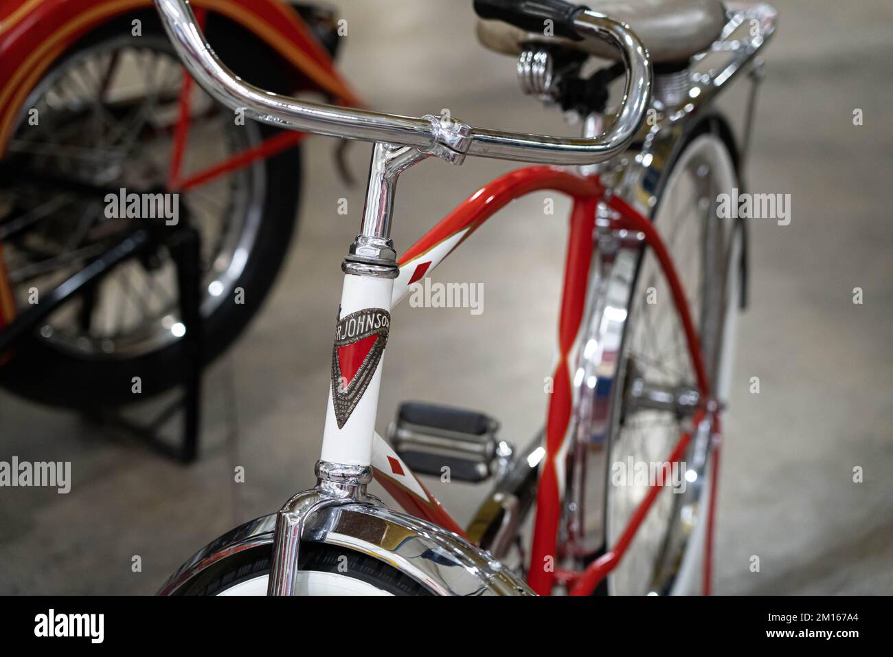 The Iver Johnson Bicycle from 1939 on display at museum Stock Photo - Alamy
