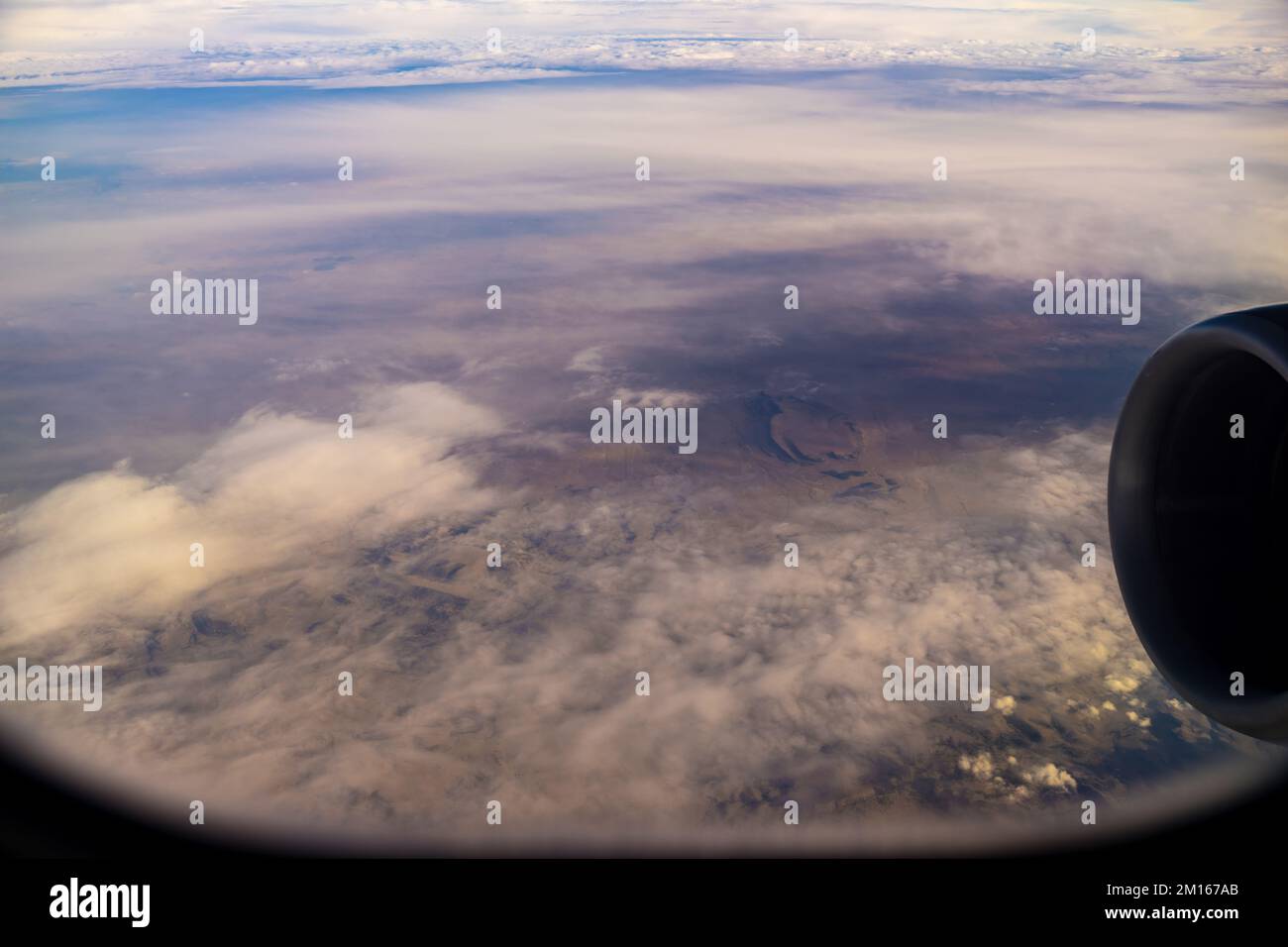By flying to Los Angeles, you can see the sky over the Nevada deserts ...