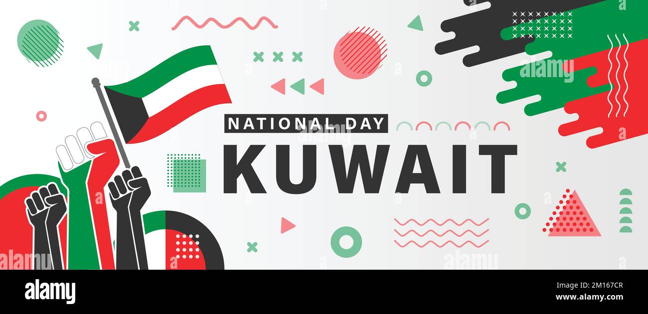 Kuwait national day banner for Independence day 25 February with ...