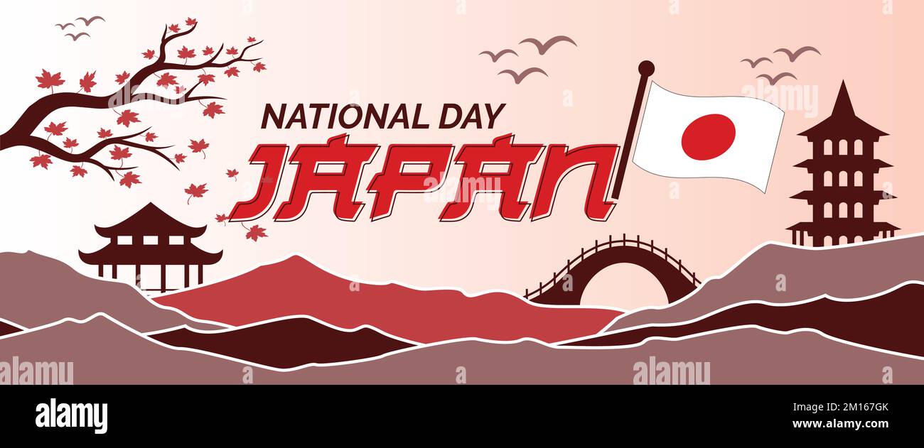 Japan National Foundation Day banner for Independence day 11 February ...