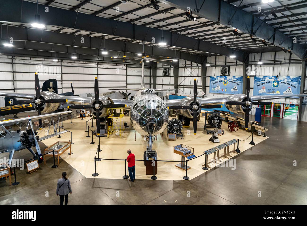 The Boeing B-29 Superfortress bomber at display in a museum Stock Photo ...