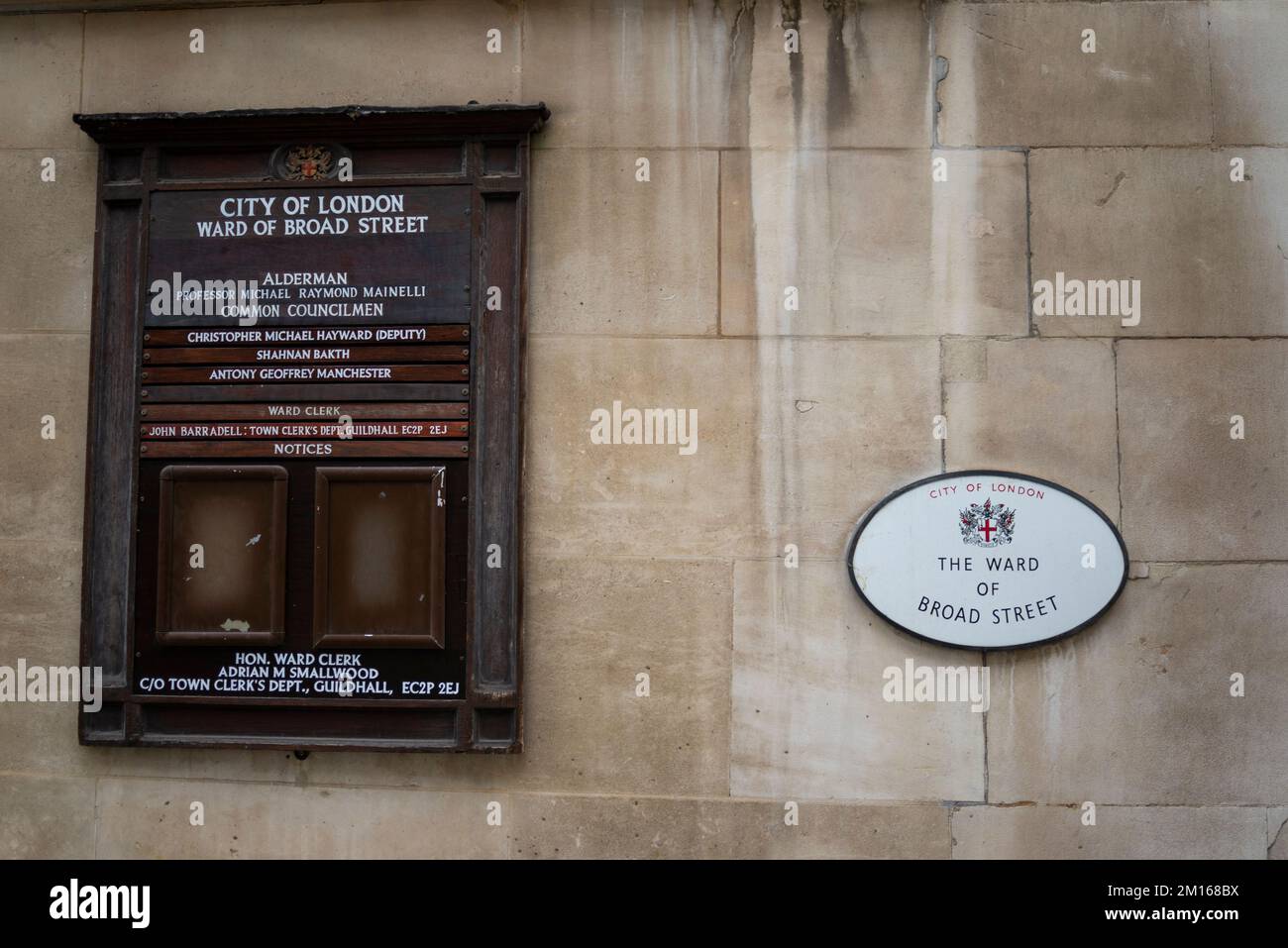 The Ward of Broad Street in the City of London, UK. is a small ward ...