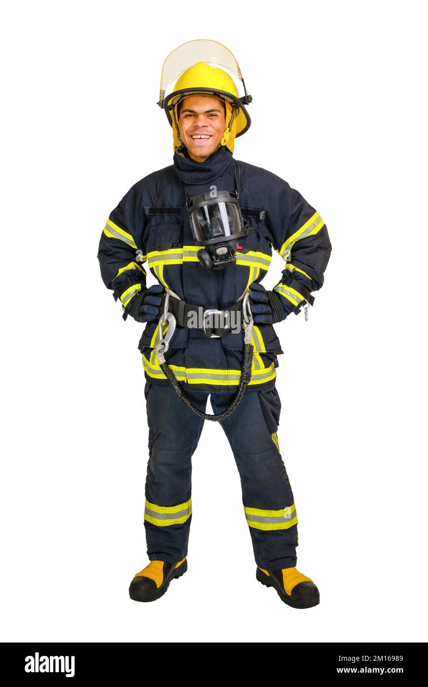 Fireman suit full length hi-res stock photography and images - Alamy