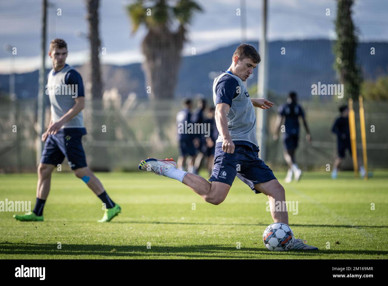 Illustration picture taken during a training session at the winter ...