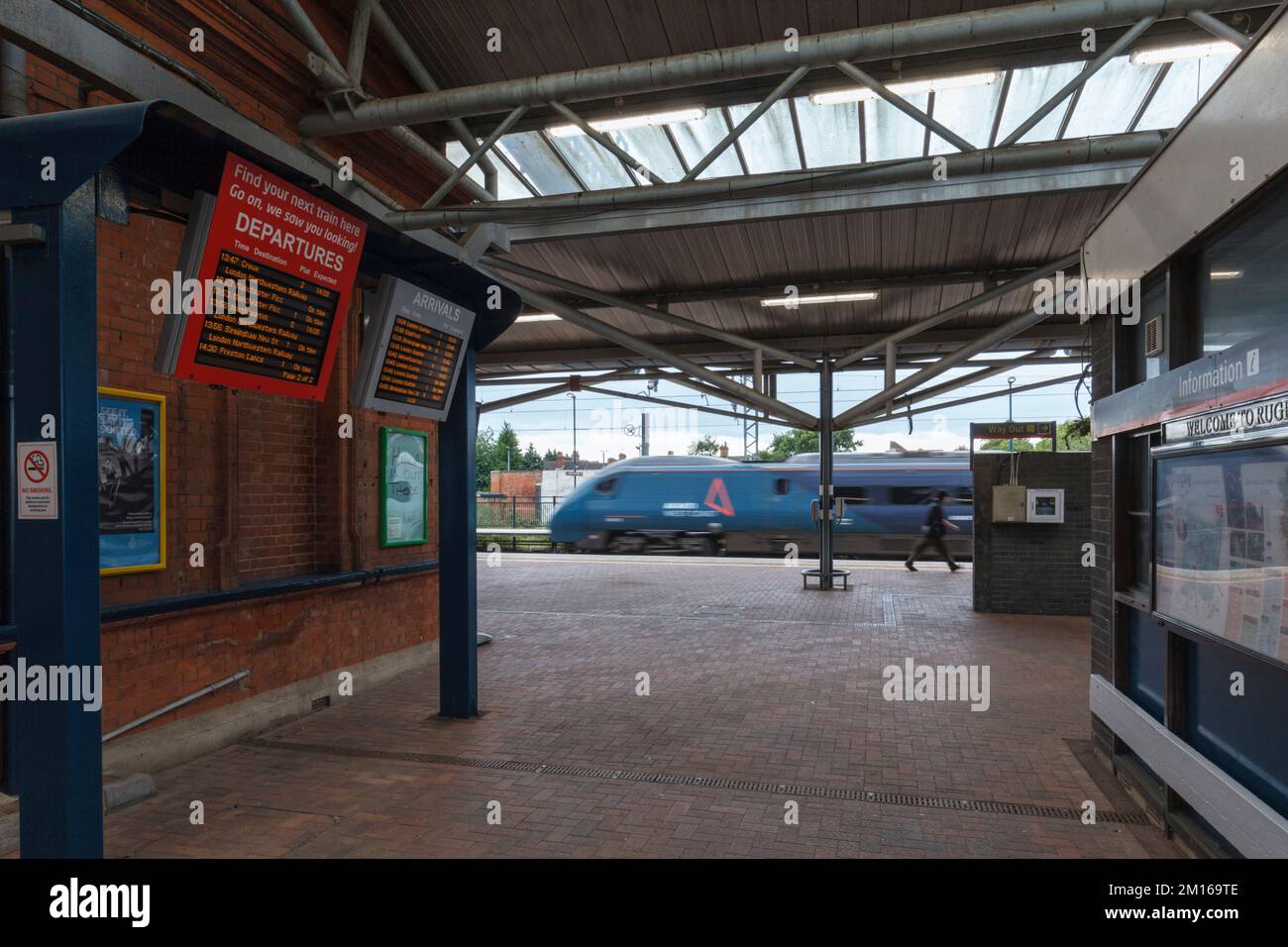 Avanti West Coast pendolino train at Rugby railway station with ...