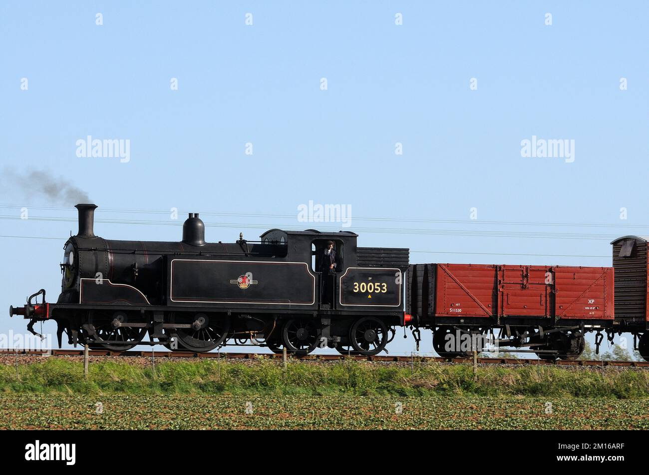 "30053" and a short goods train. Seen here between Northiam and ...