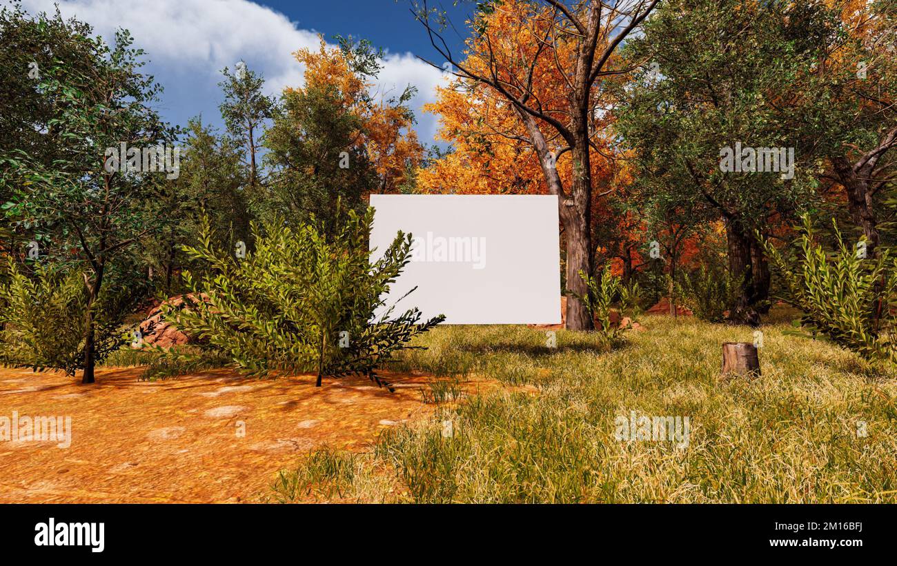 3D Render Background to ecology and sustainable development ...