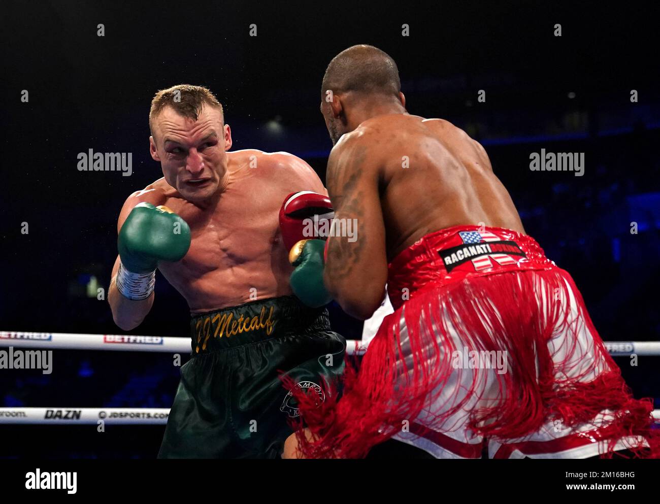 JJ Metcalf (left) and Courtney Pennington at the First Direct Arena ...