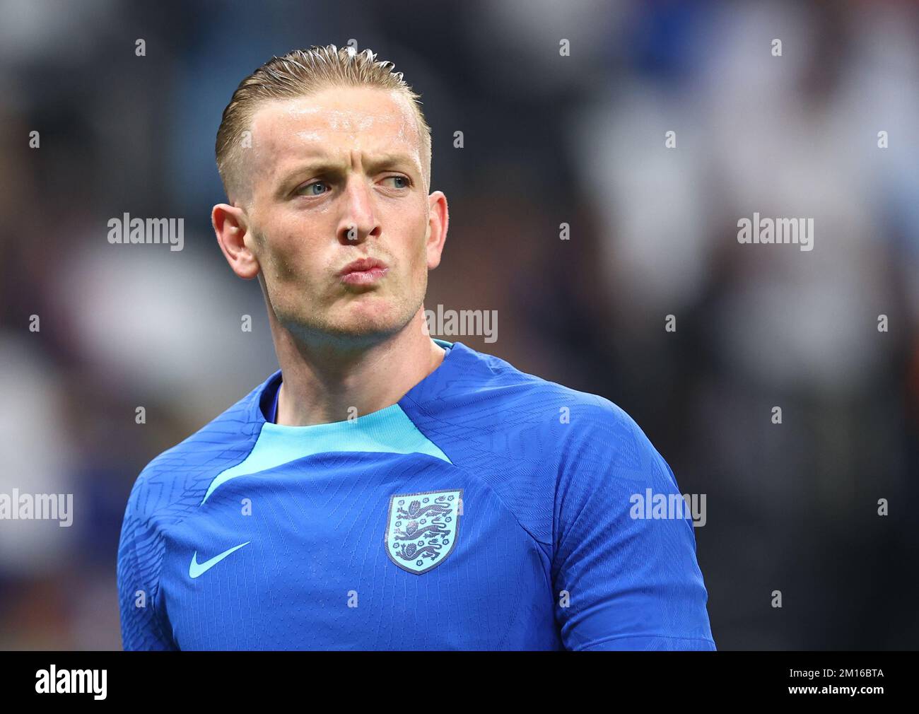 Al Khor, Qatar, 10th December 2022. Jordan Pickford of England the FIFA ...