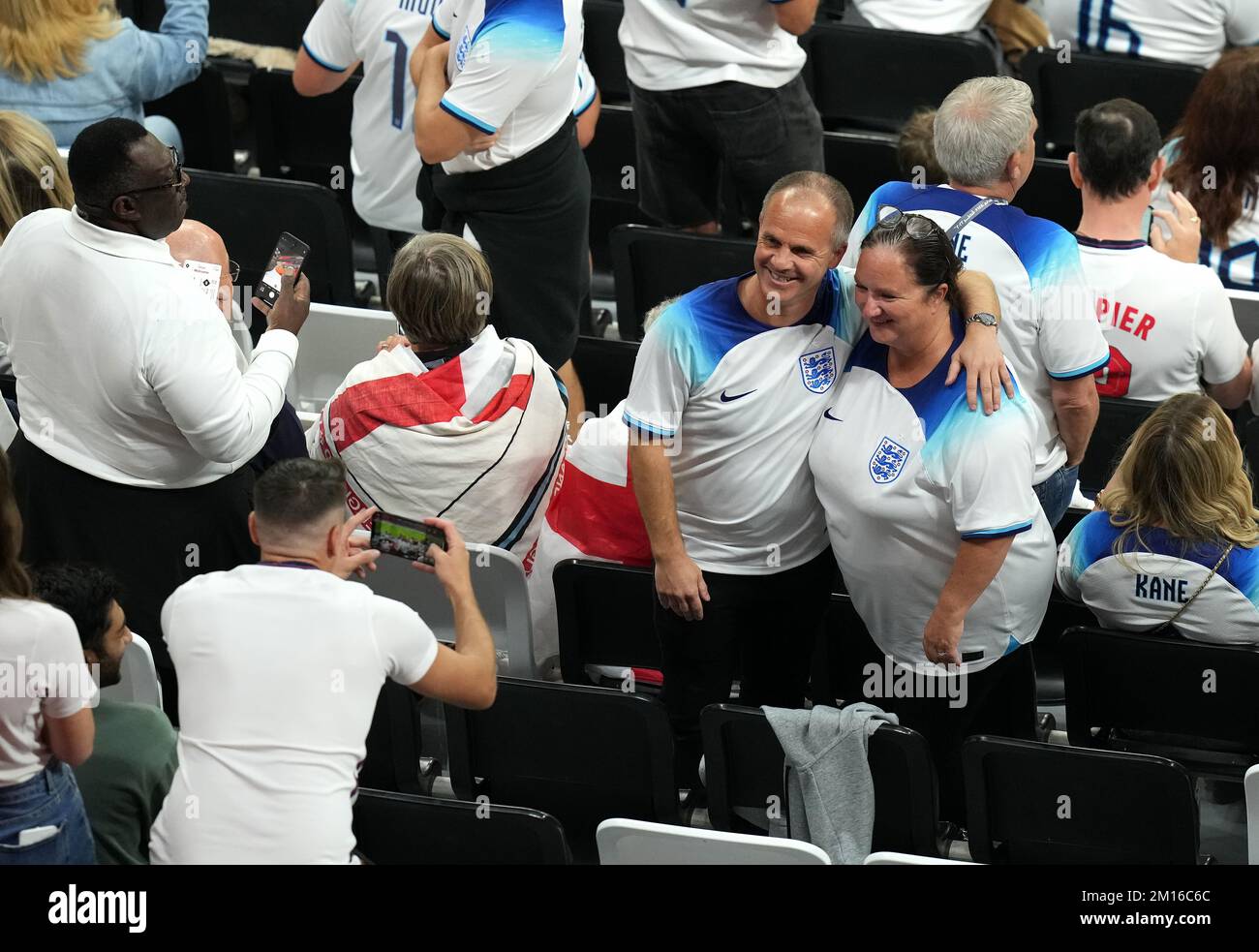 Gary Maddison and Una Maddsion, parents of James Maddison, pose for a ...
