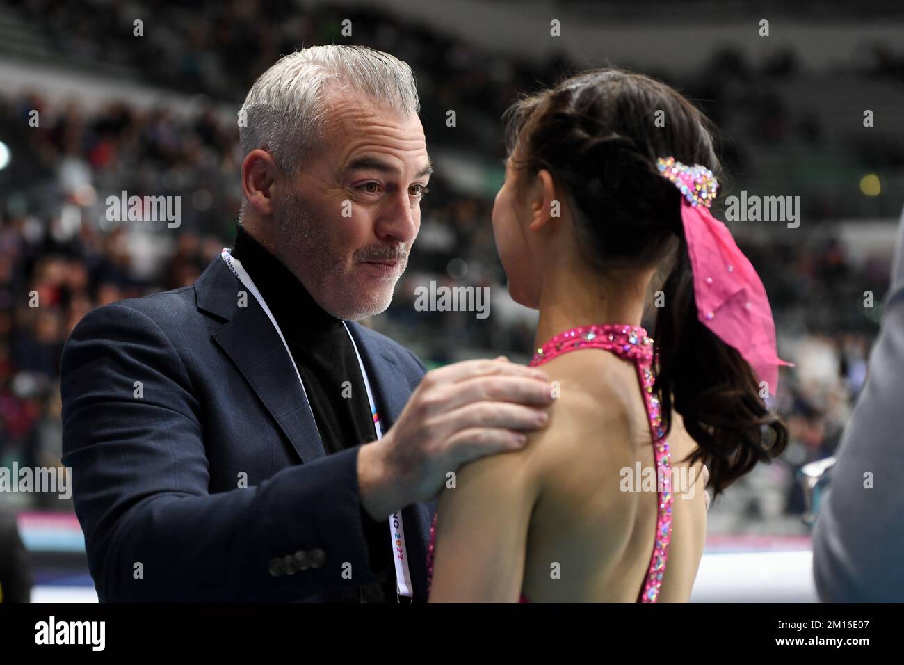 Haruna MURAKAMI & Sumitada MORIGUCHI (JPN), during Junior Pairs Free ...
