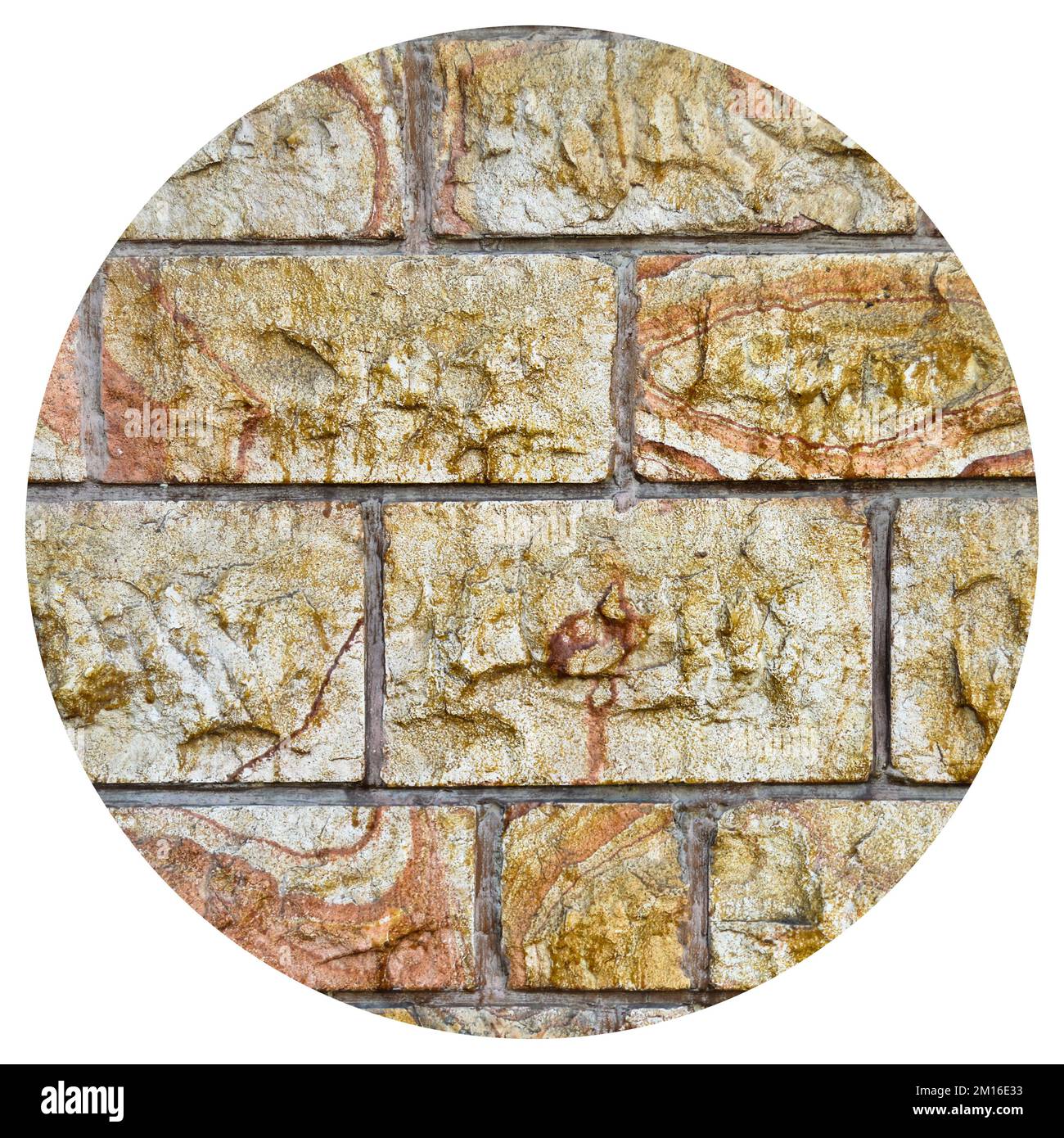 Sturdy yellow and beige cut stone wall, good for backgrounds, seamless ...