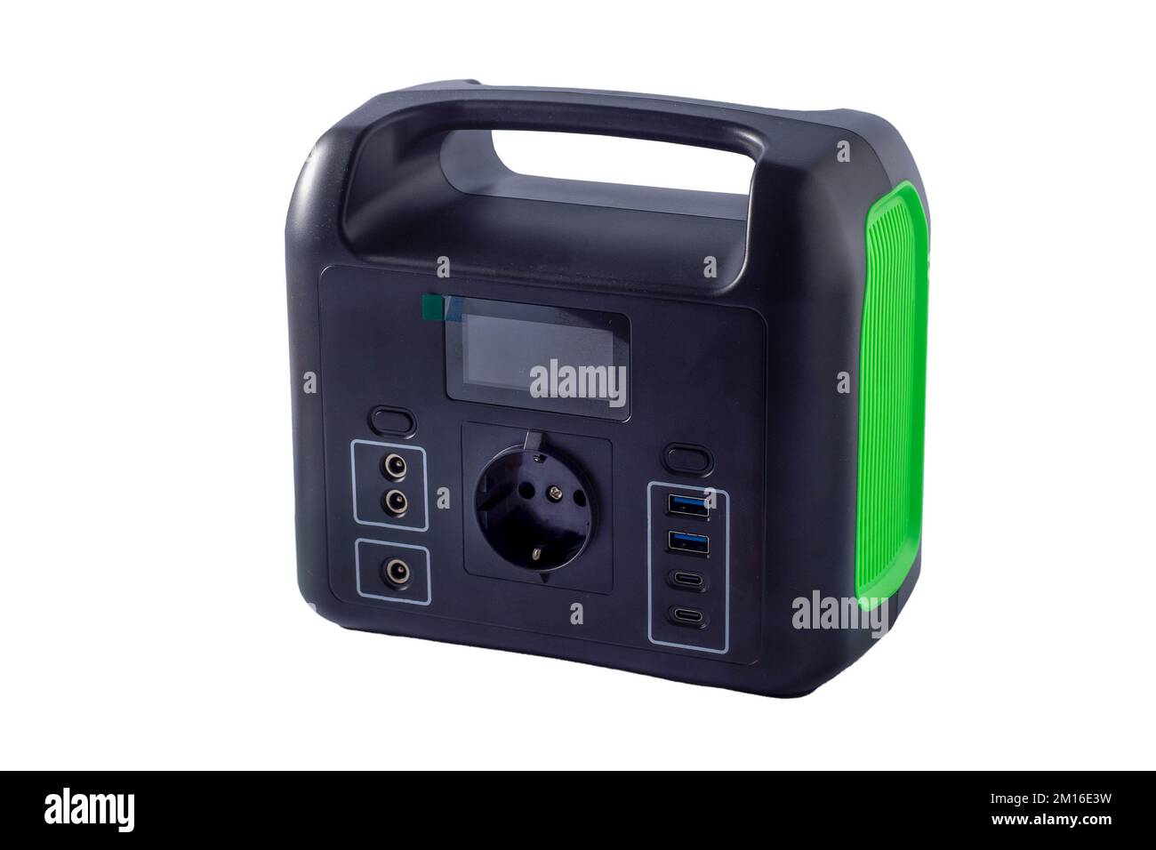 Charging station isolated on white background. Generator power bank ...