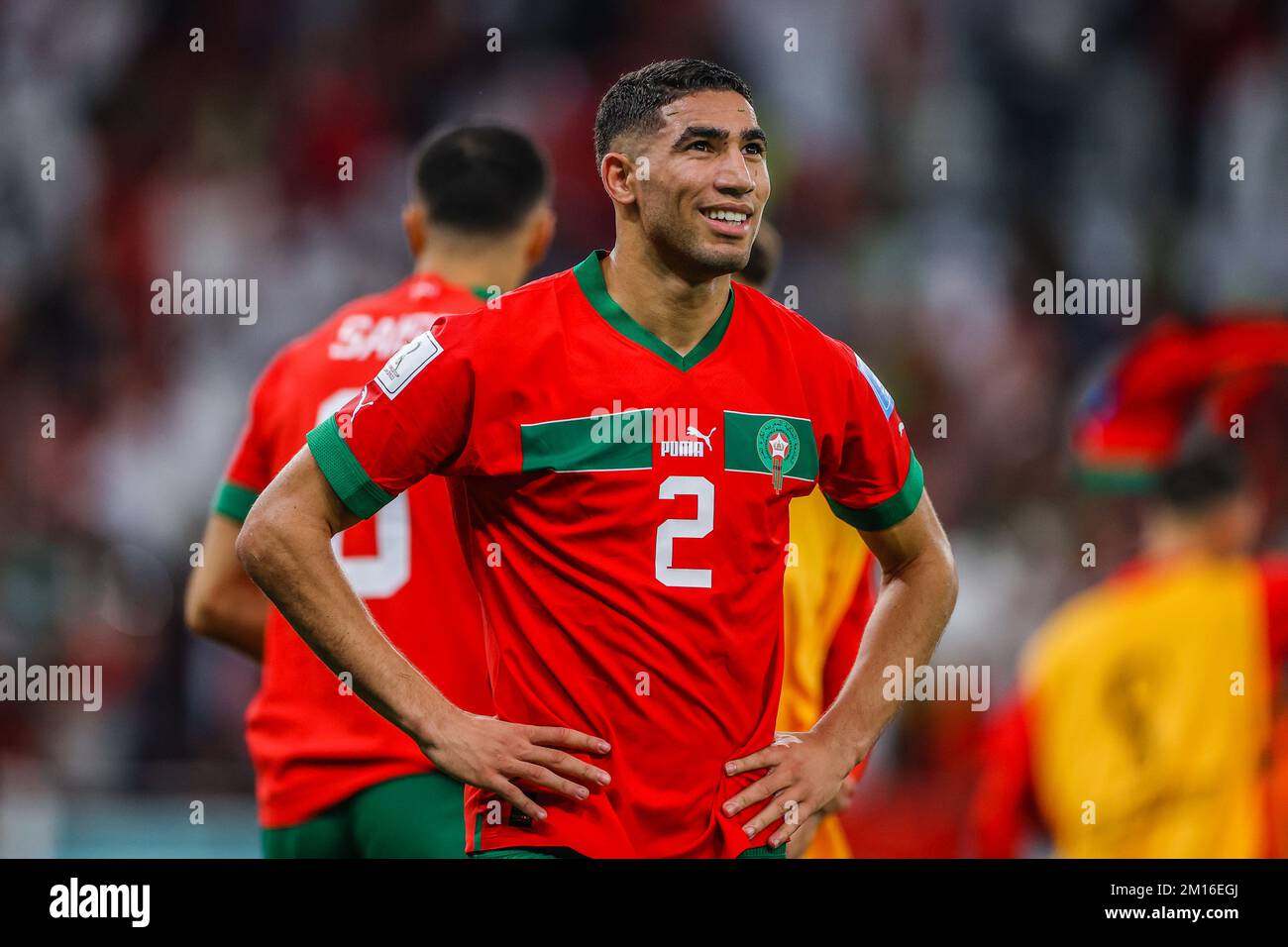 Doha, Qatar. 10th Dec, 2022. Achraf Hakimi Moroccan player during a ...