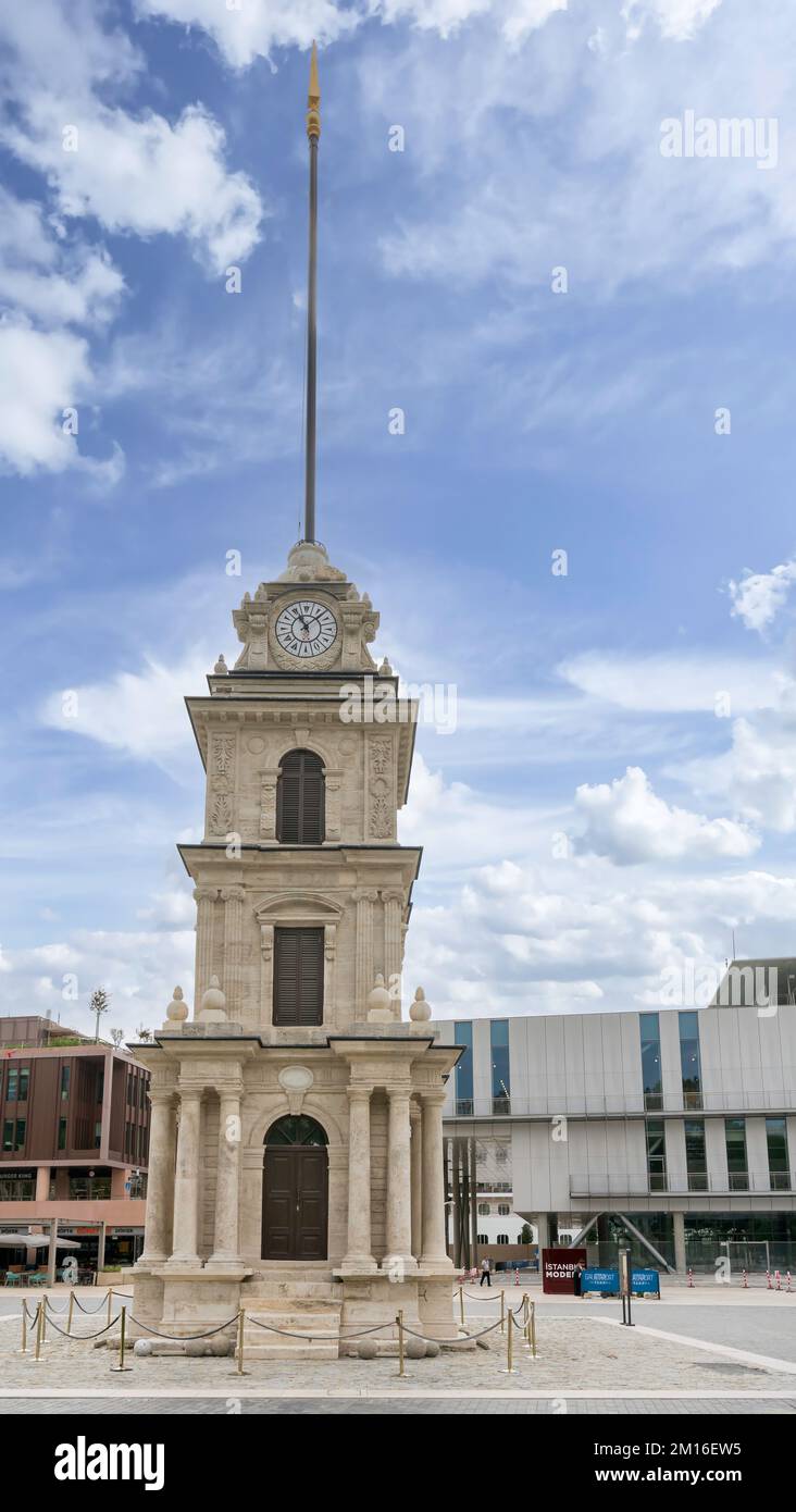 Istanbul, Turkey - August 31, 2022: Recently restored Nusretiye Clock ...