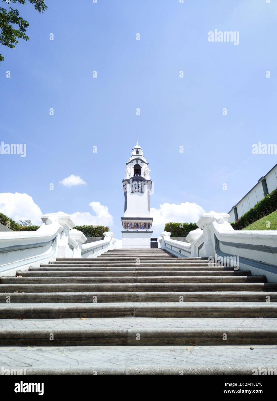 The famous Birch Memorial Clock Tower - White Old British Colonial ...