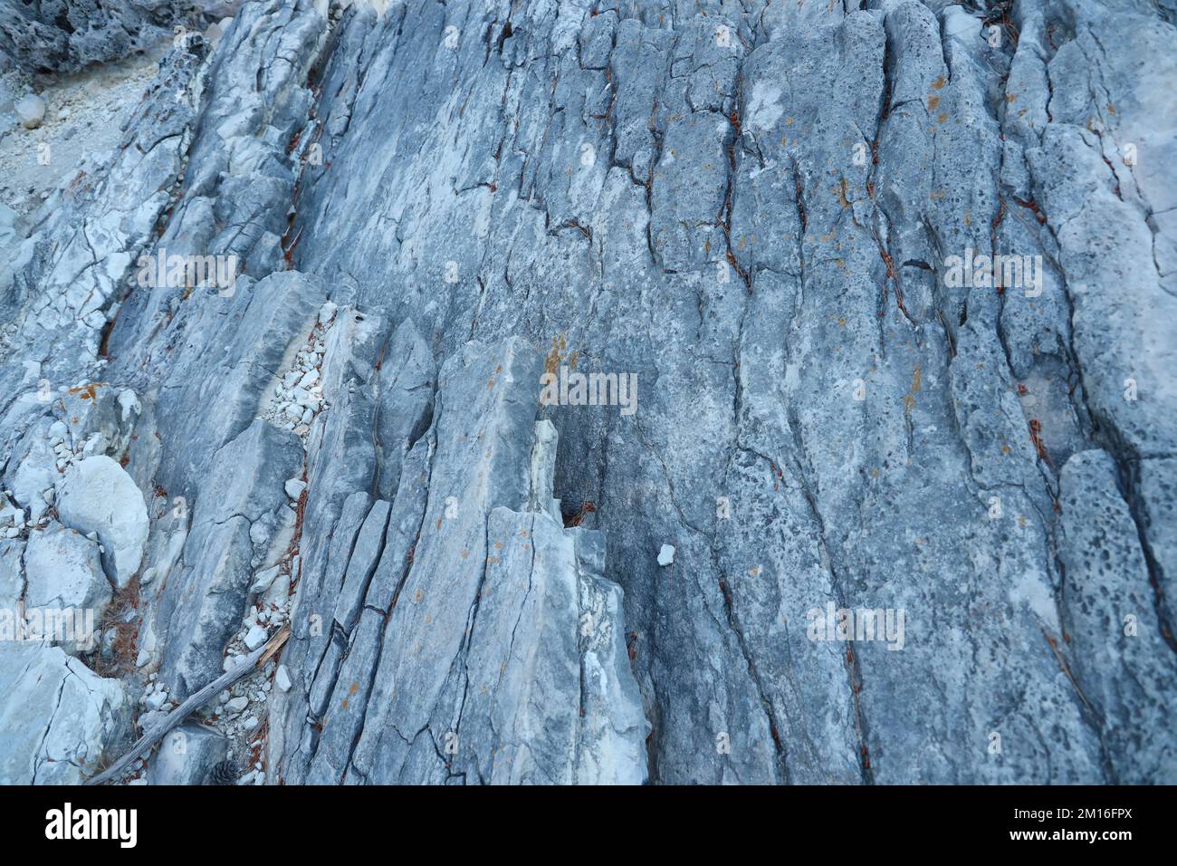 Turkey limestone oldest rocks texture close up in daytime outdoors ...
