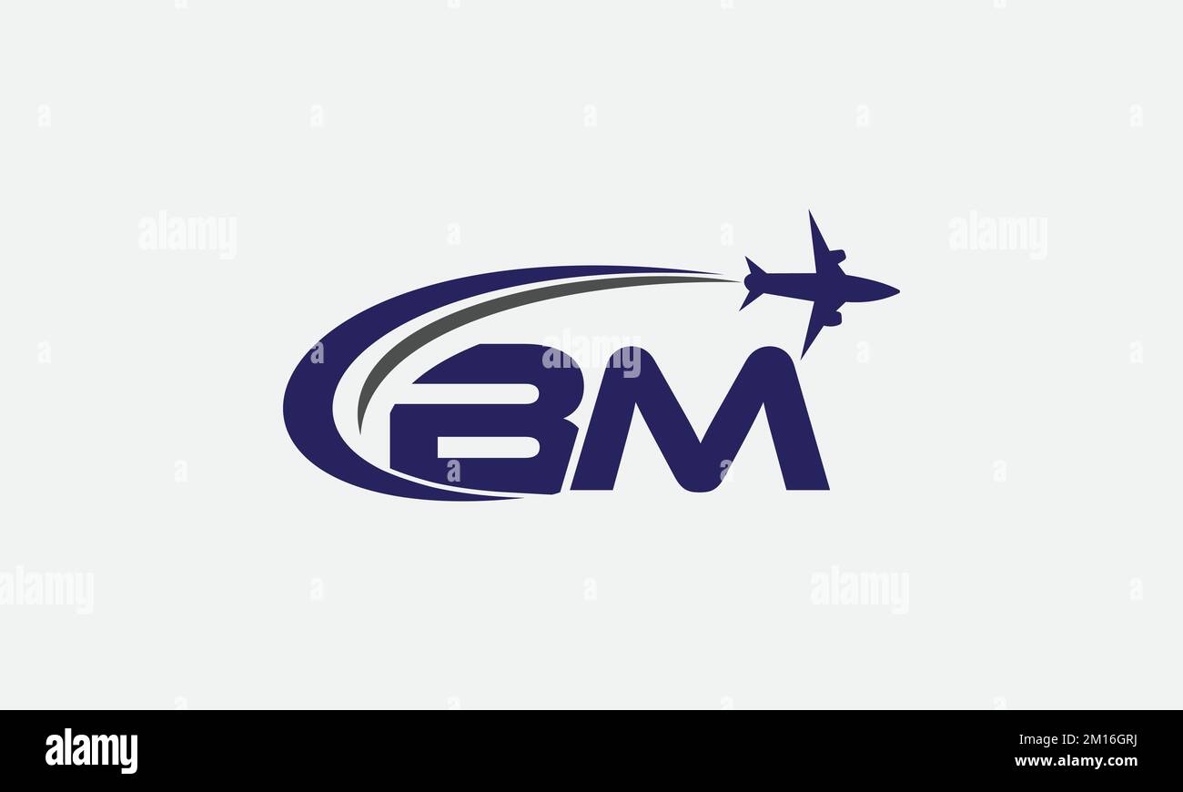 Monogram aviation logo hi-res stock photography and images - Alamy