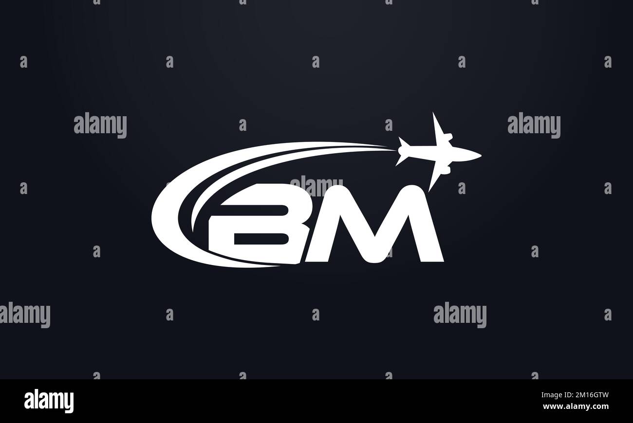 Monogram aviation logo hi-res stock photography and images - Alamy