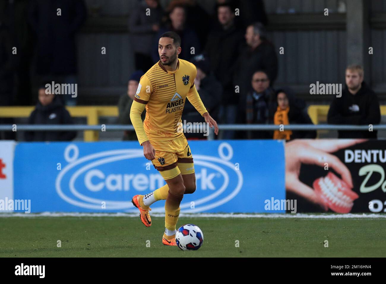 Sutton, UK. 10th Dec, 2022. Joe Kizzi of Sutton United in action during ...