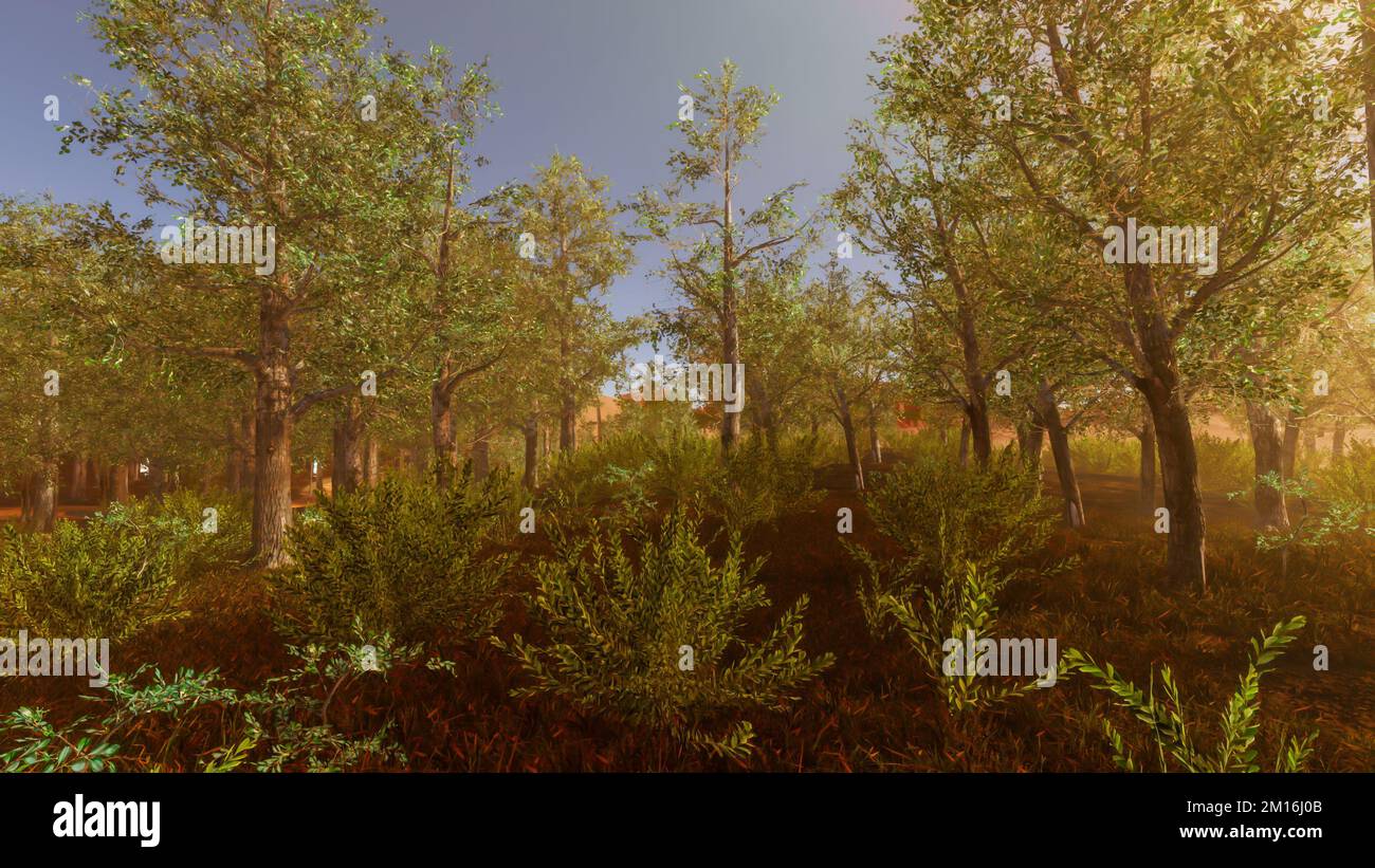 3D Render Background to ecology and sustainable development ...