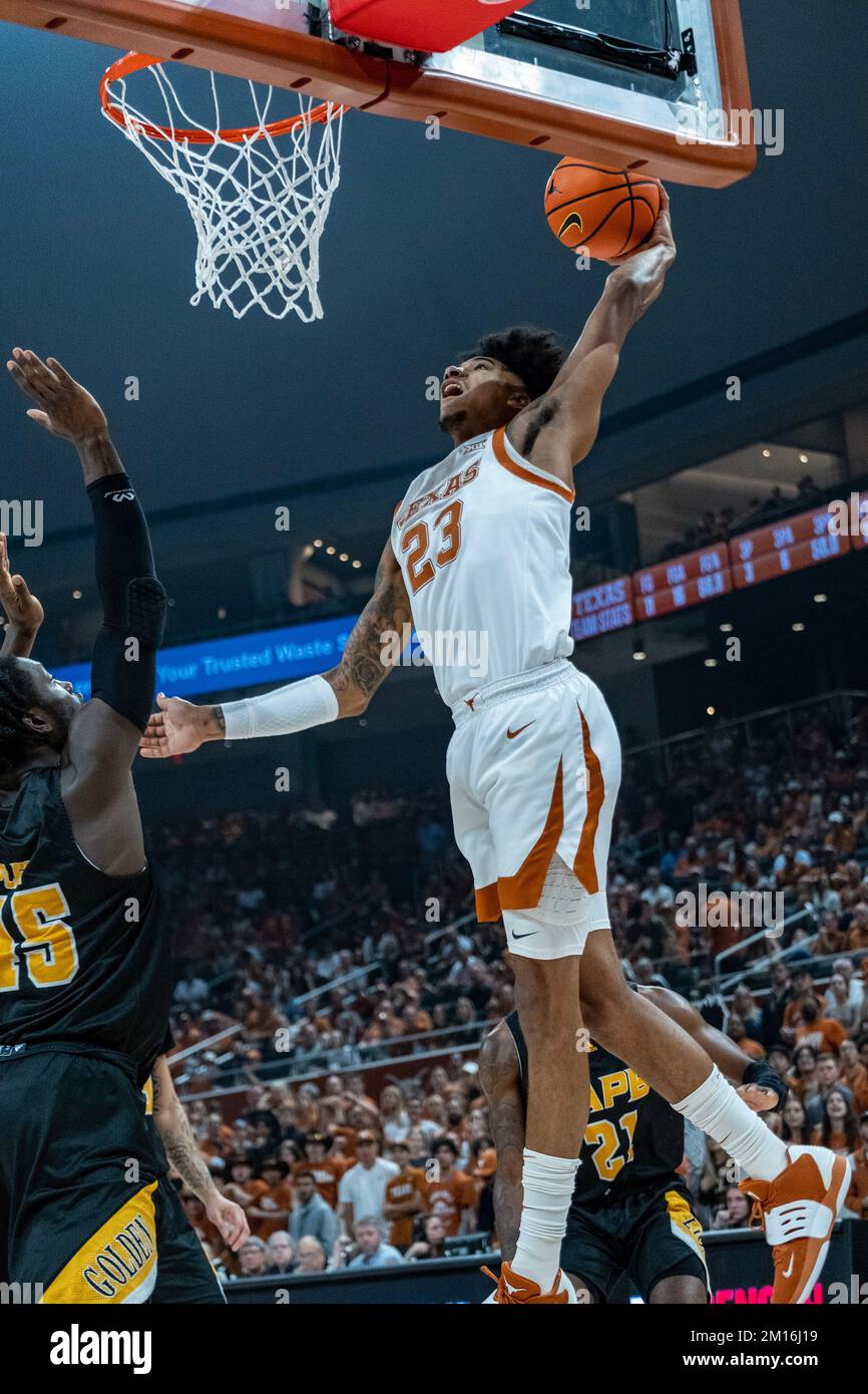 Texas, USA. 10th Dec, 2022. Dillon Mitchell #23 of the Texas Longhorns ...