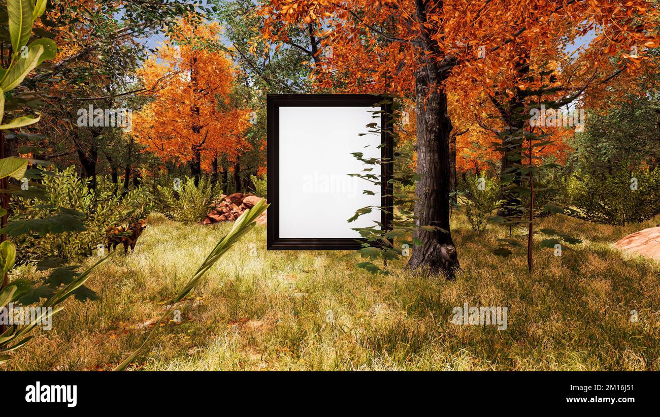 3D Render Background to ecology and sustainable development ...