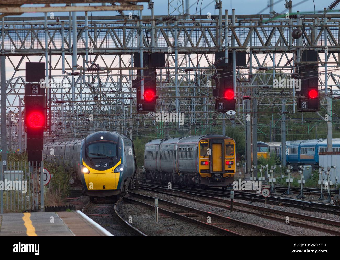 Avanti West Coast Pendolino train and transport For Wales sprinter ...