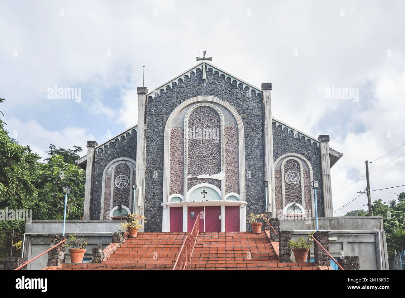 Catholic church in roseau dominica hi-res stock photography and images ...