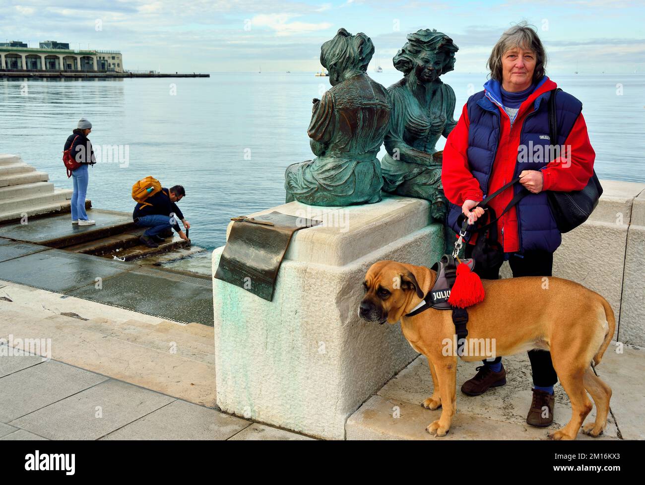 Trieste, Italy. The bronze statue dedicated to the "mule" of Trieste ...