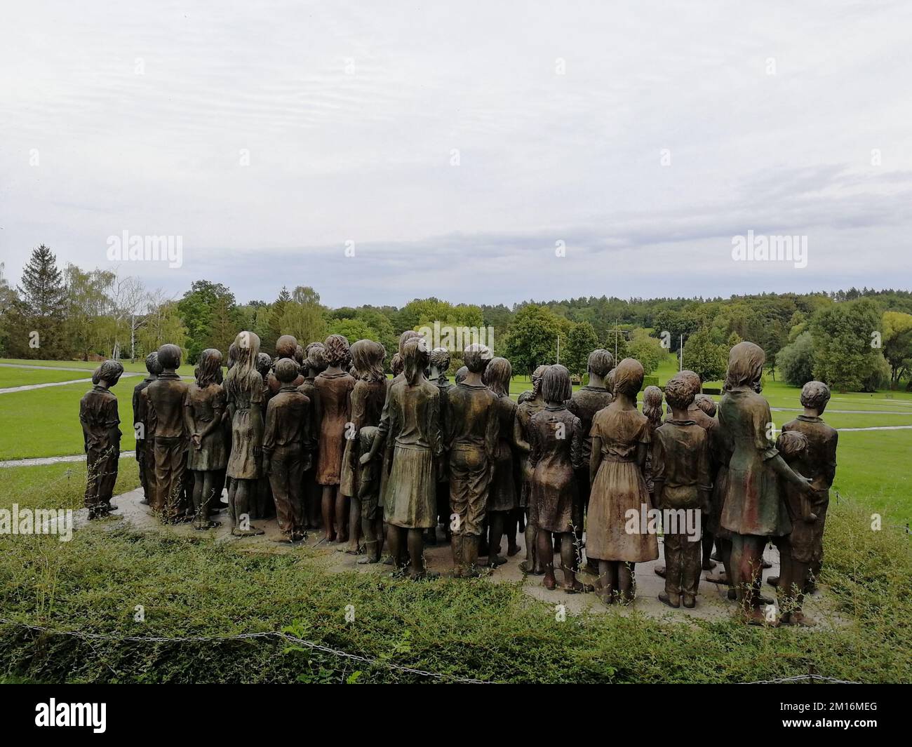 The Lidice Memorial statue to the Children Victims of World War II in a ...