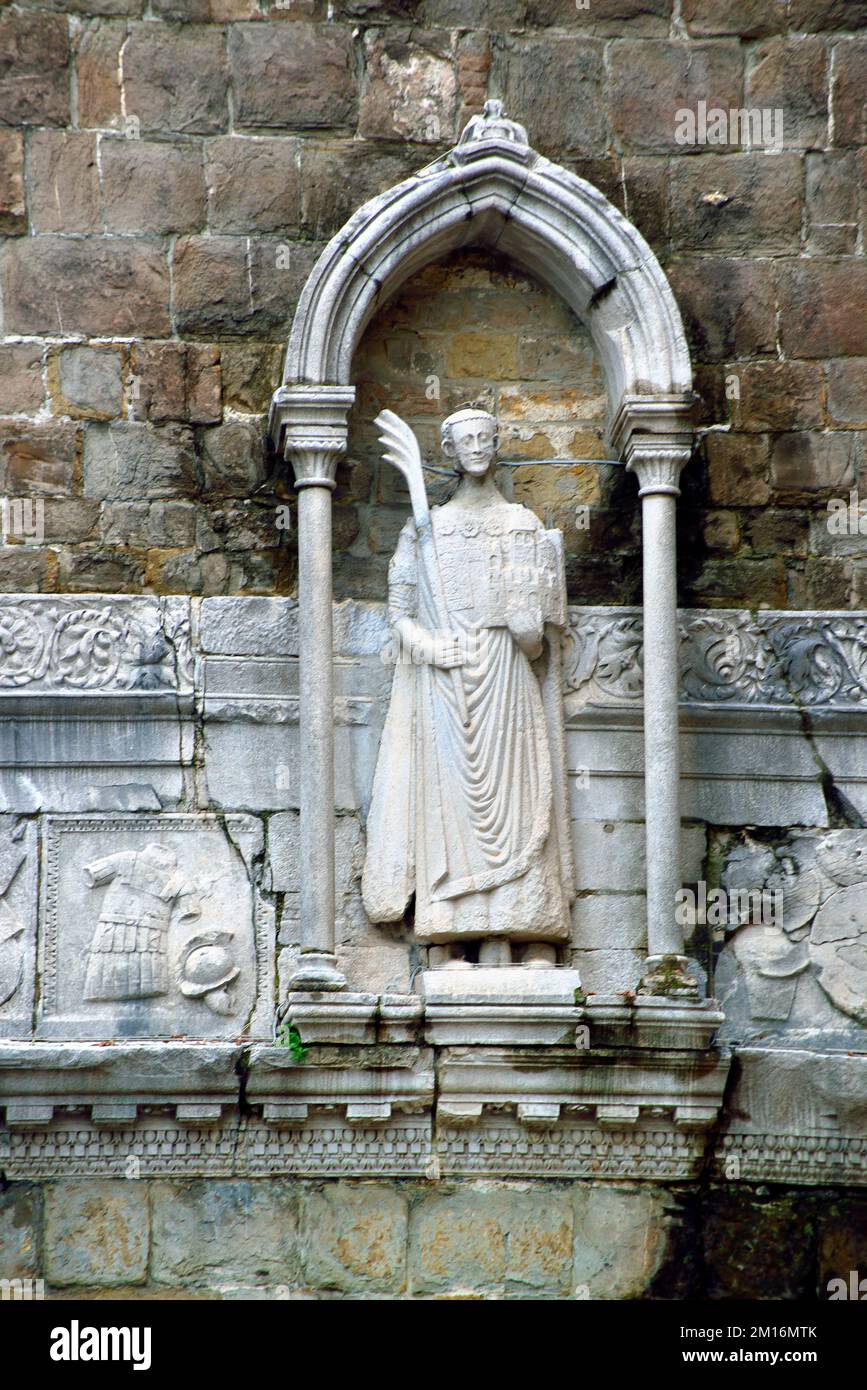 Trieste, Italy. The San Giusto Cathedral or Trieste Cathedral.. The ...