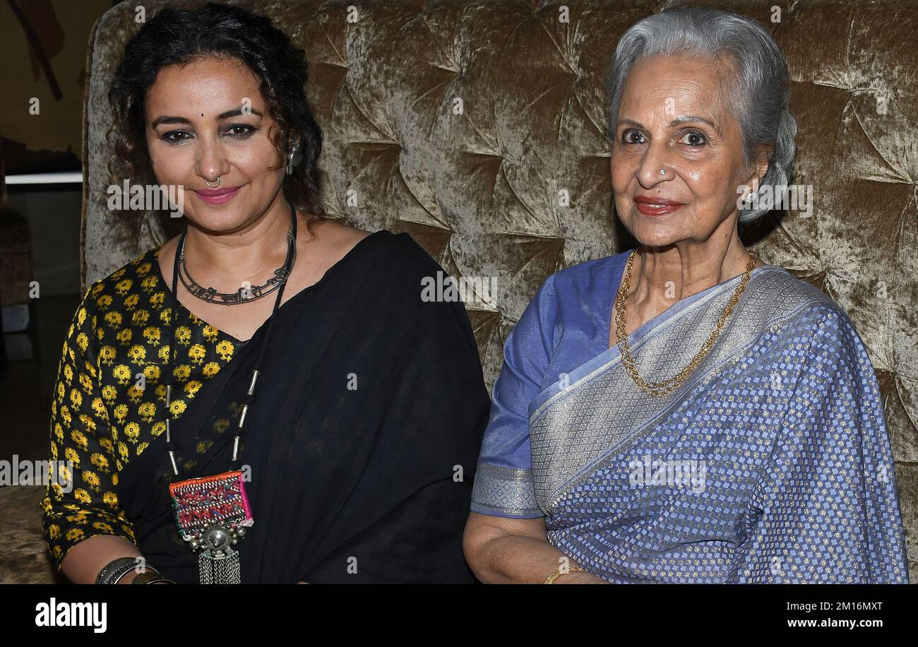 L-R Bollywood actress Divya Dutta and Waheeda Rehman seen at the ...