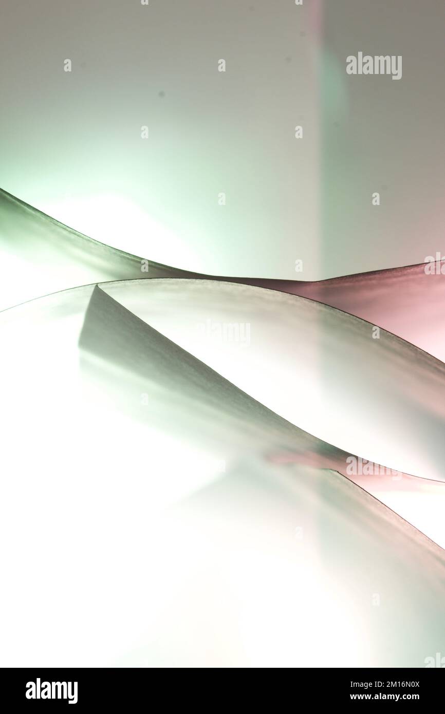 Circular paper art with straight edges and curved edges Stock Photo - Alamy