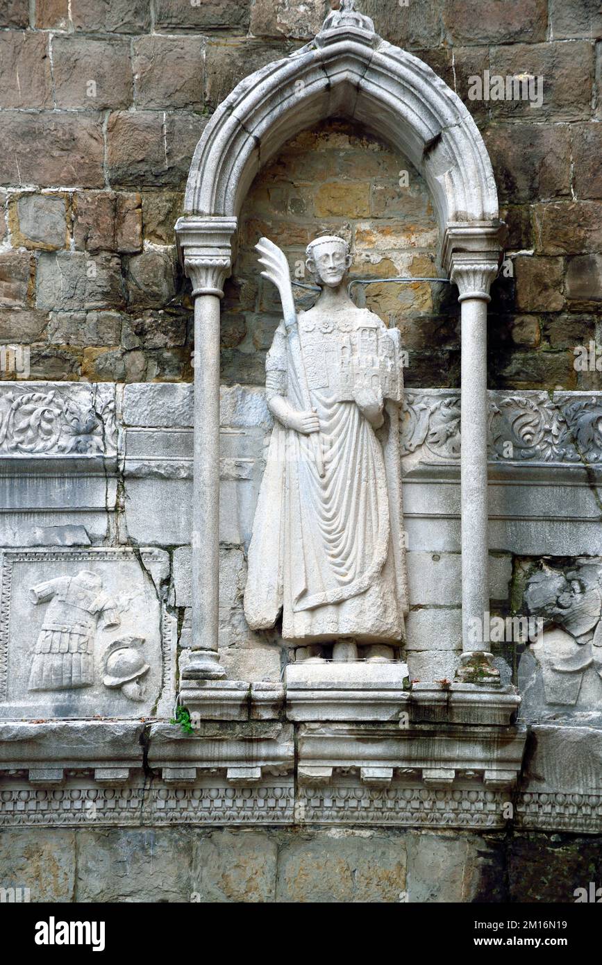 Trieste, Italy. The San Giusto Cathedral or Trieste Cathedral.. The ...