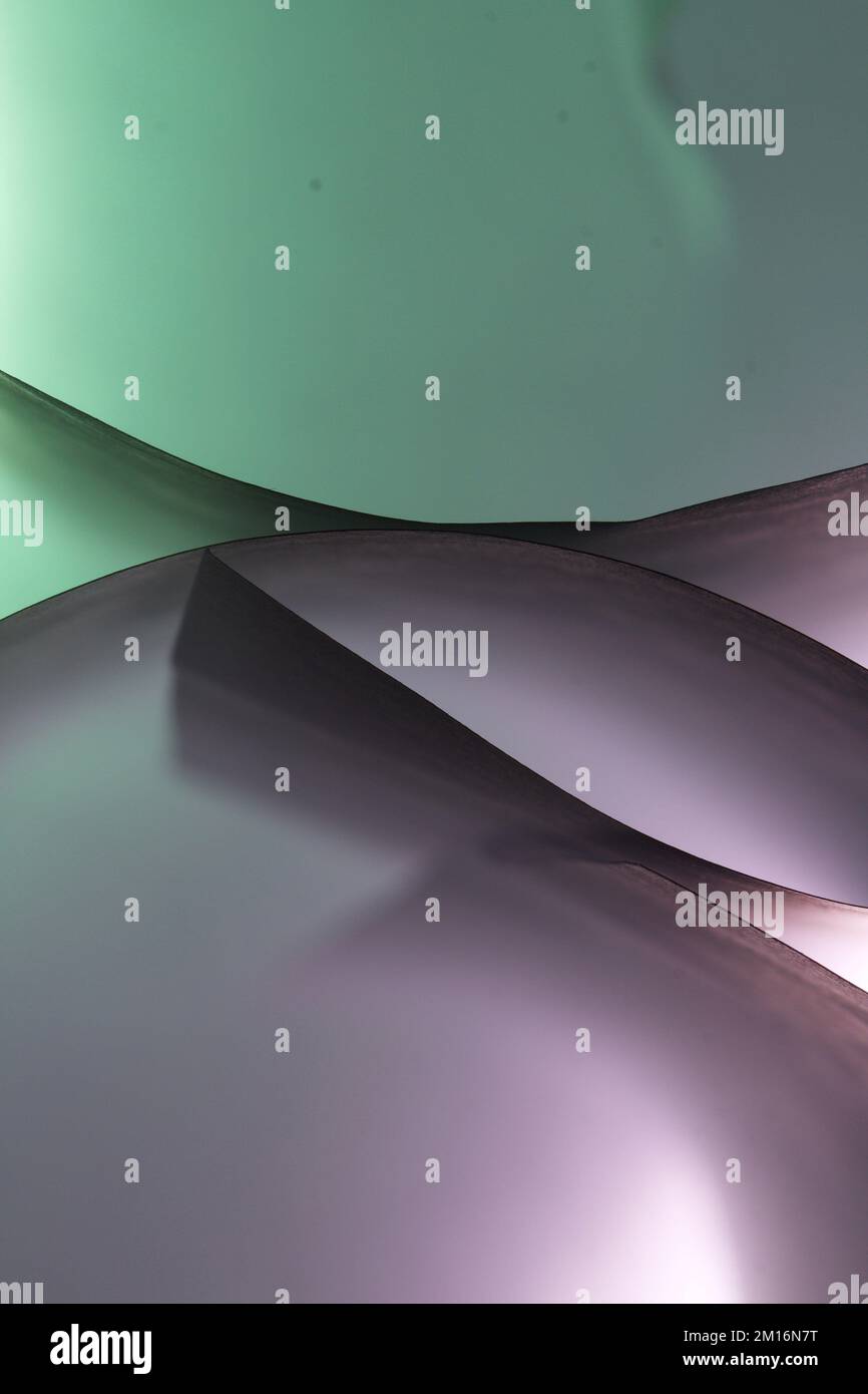 Circular paper art with straight edges and curved edges Stock Photo - Alamy