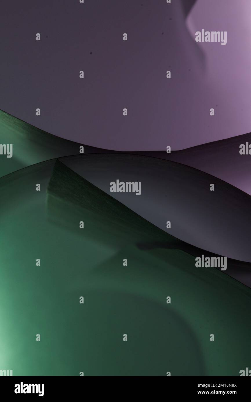 Circular paper art with straight edges and curved edges Stock Photo - Alamy