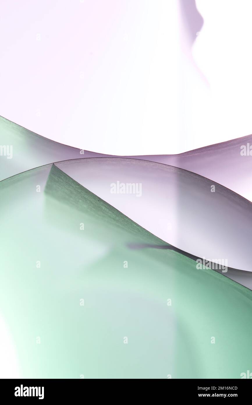 Circular paper art with straight edges and curved edges Stock Photo - Alamy