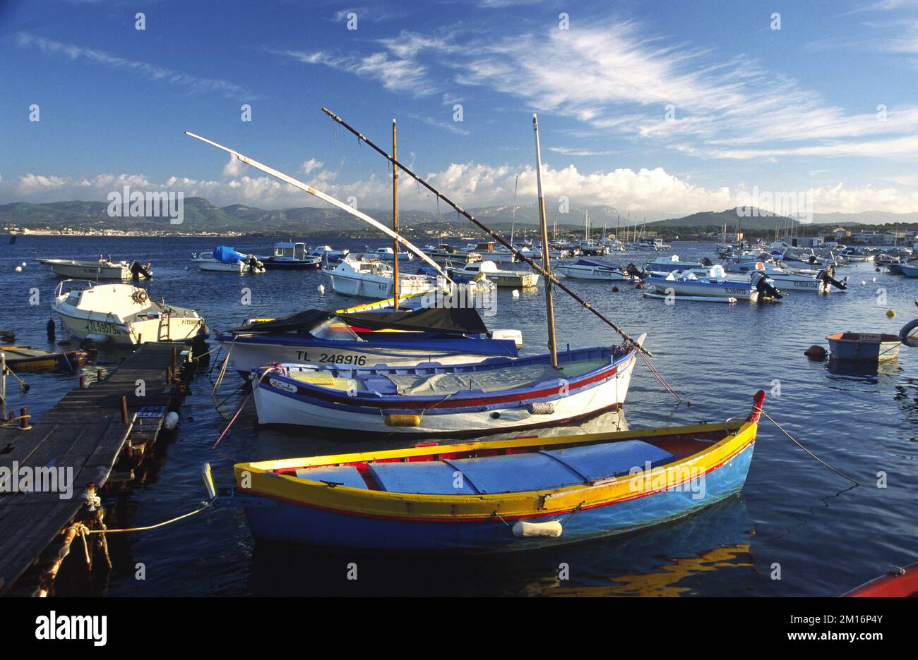 Typical Mediterranean boats Stock Photo - Alamy